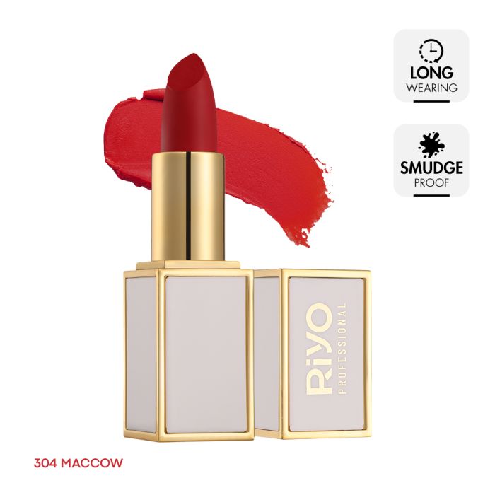 Crème Matte Bullet Lipstick Maccow - 304 – Riyo Herbs India